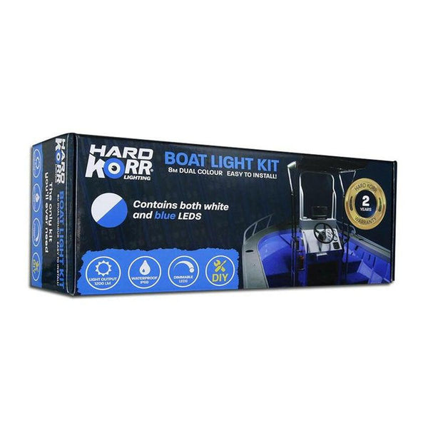 Hardkorr LED Boat Light Kit White & Blue - 8 m