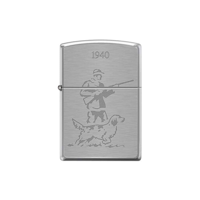 Zippo Hunter Chrome Lighter